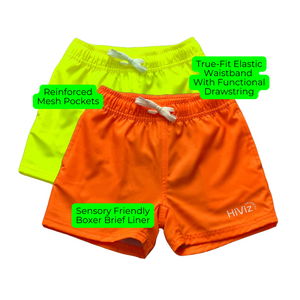 Bright Swimwear | Neon Rash Guard Set - Long-Sleeve Neon Orange Rash ...