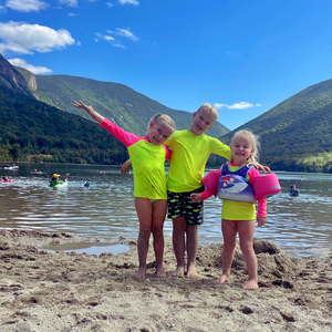 Kids Neon Rash Guard in Neon Yellow | UPF 50+ | HiViz Swimwear